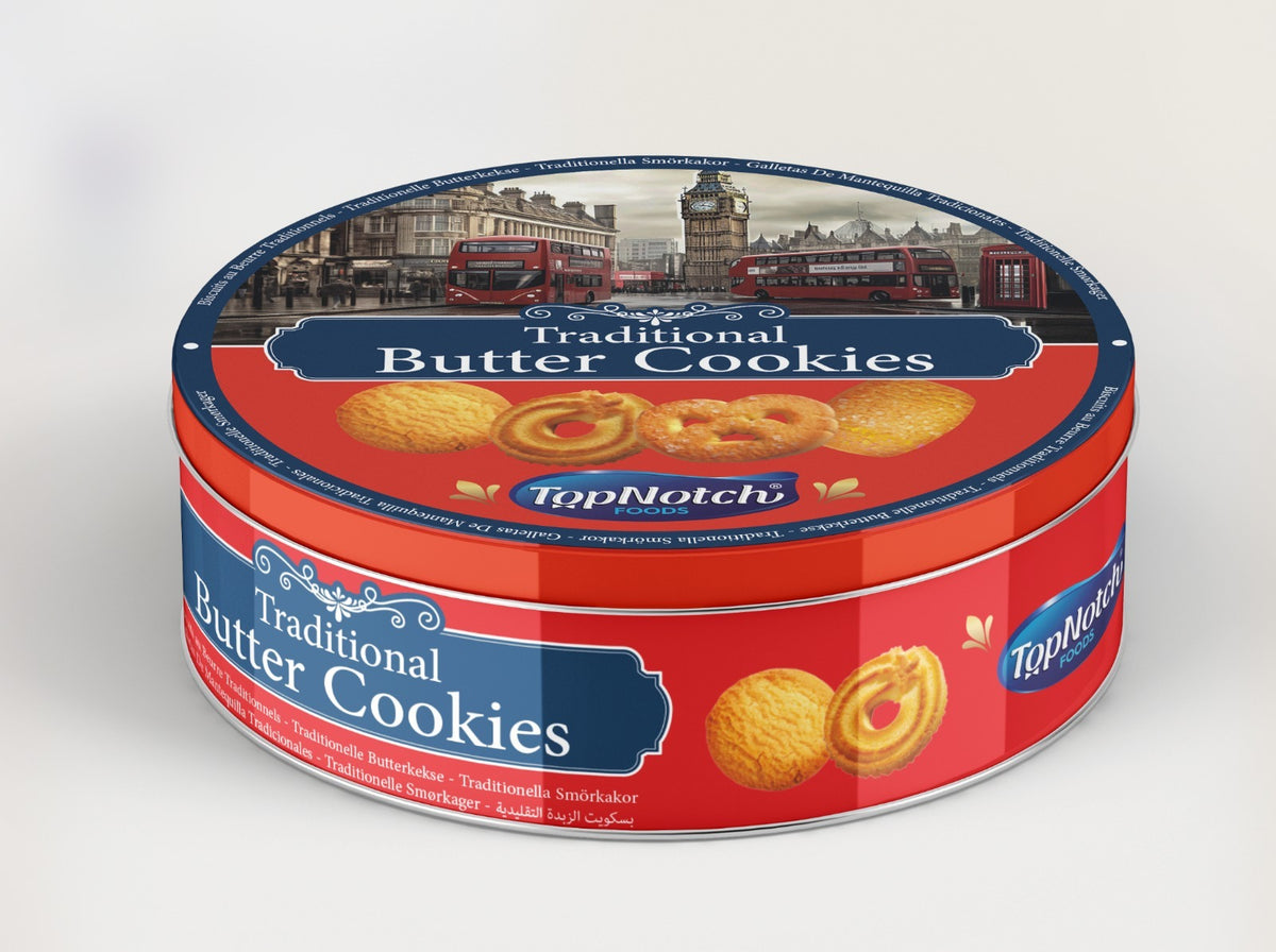 TRADITIONAL BUTTER COOKIES TIN 340G – TAJ