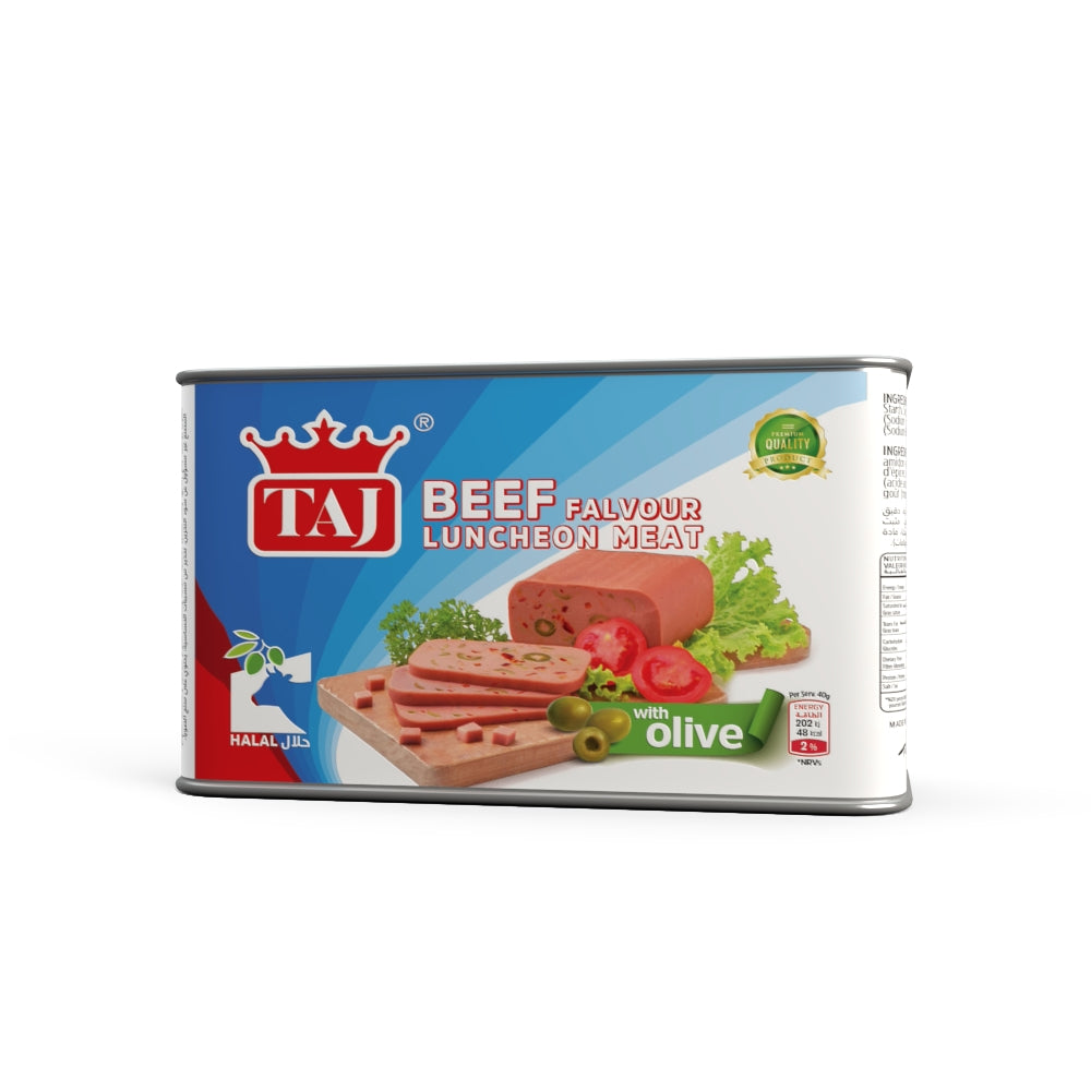 BEEF LUNCHEON WITH OLIVE 190 gr – TAJ